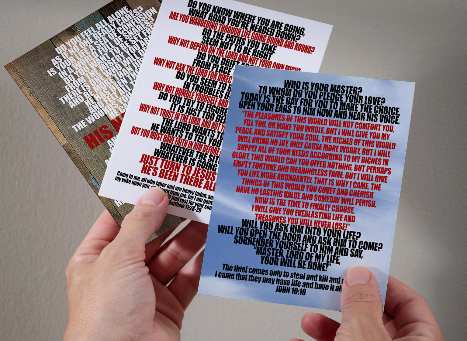 Free Gospel Tracts – Printable Cards And Bookmarks For Christian ...
