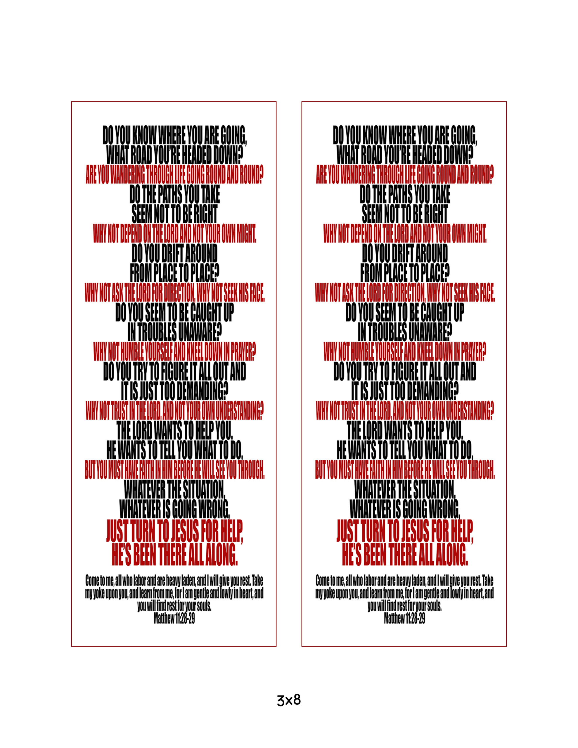 Free Gospel Tracts – Printable Cards And Bookmarks For Christian ...