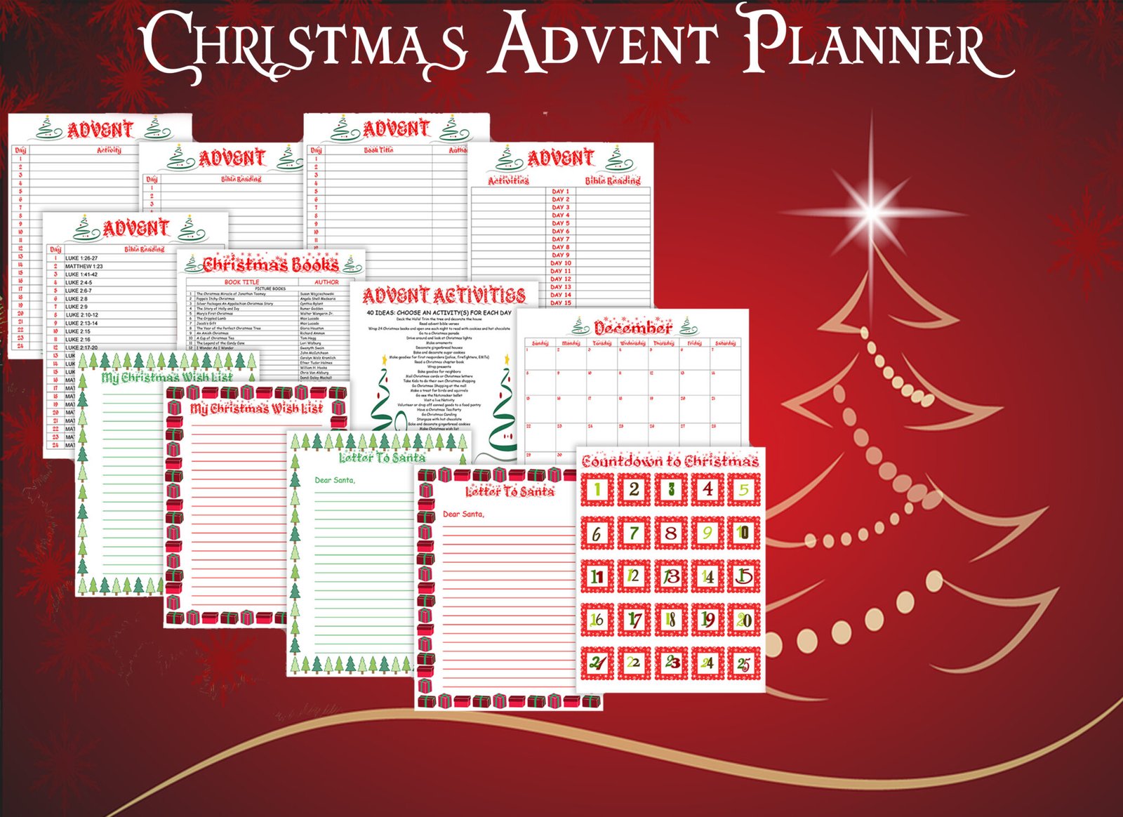 Planning Christmas Activities + Free Advent Planner – Free Printables ...
